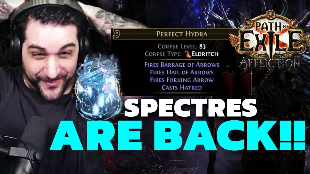 SPECTRES ARE BACK ON THE MENU!!! - PoE 3.23 Affliction Reaction - YouTube