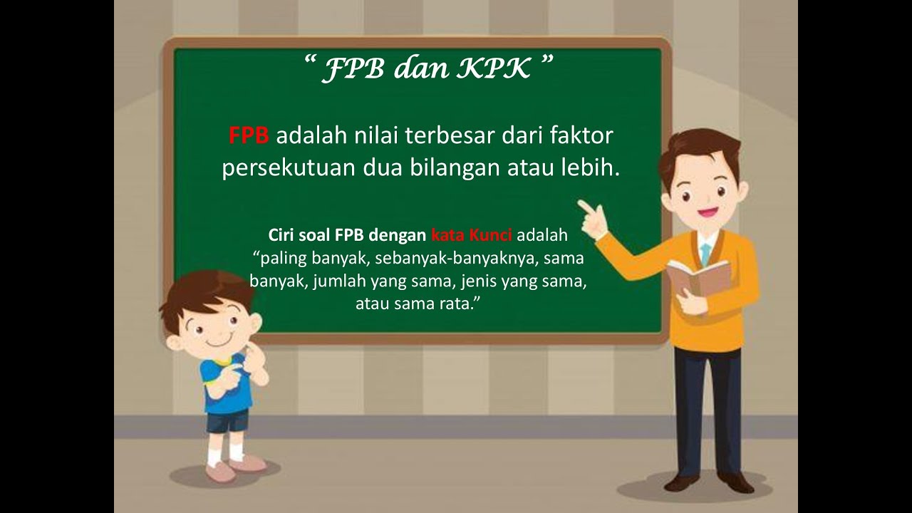 Cara Menentukan FPB dan KPK di Kelas IV SD - YouTube