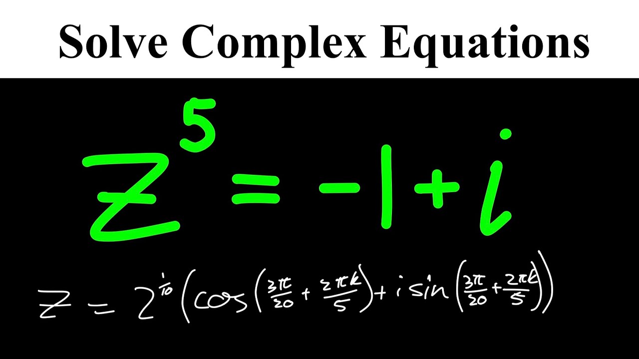 How To Find Complex Nth Roots Of Complex Numbers YouTube