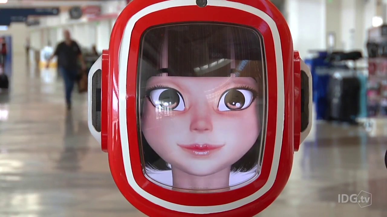 Robots in the San Jose Airport - YouTube