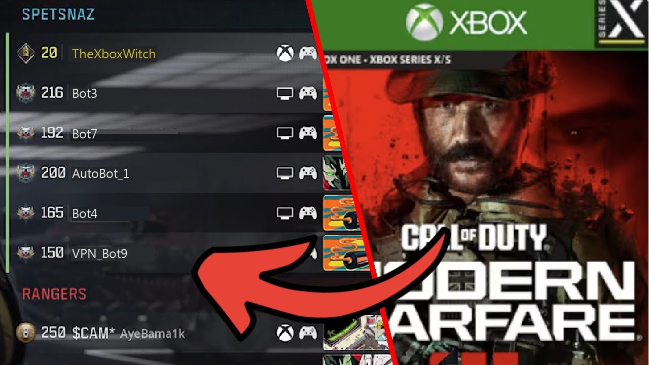 Xbox BOT Lobby on Modern Sweatfare 3 - YouTube