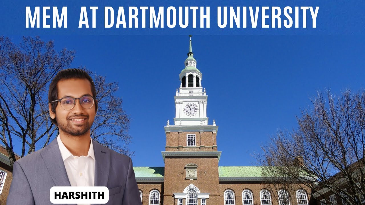 E02 Masters with Harshith - MEM with Sadhana (Dartmouth + Scholarship ...