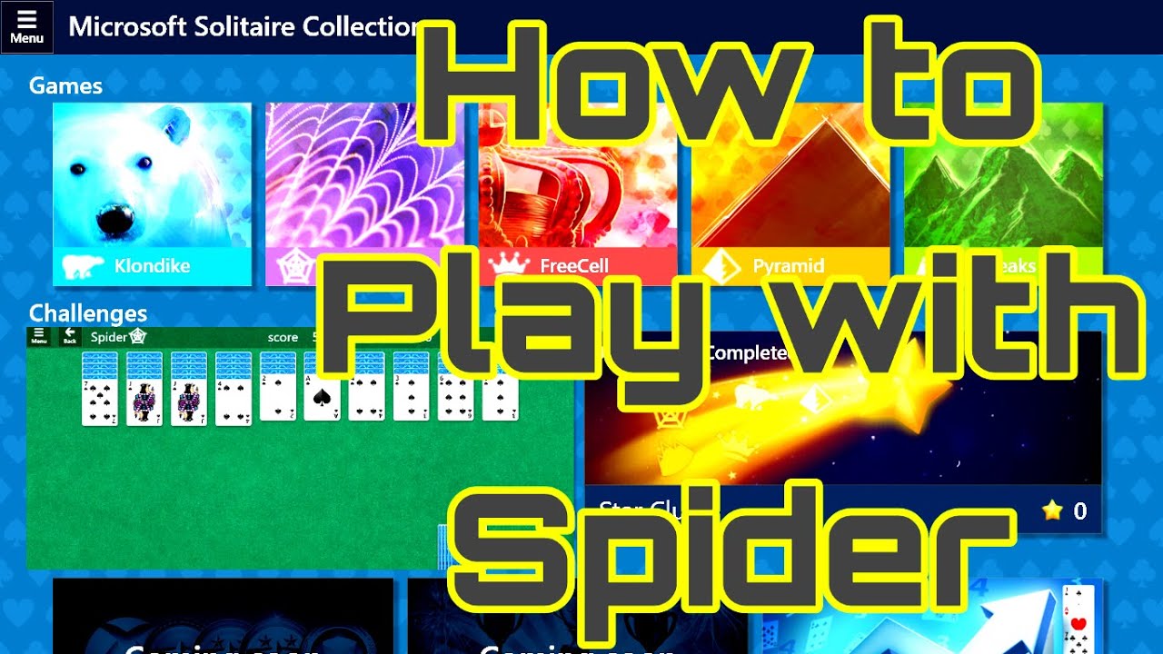 Microsoft Solitaire Collection (Spider) Gameplay - YouTube