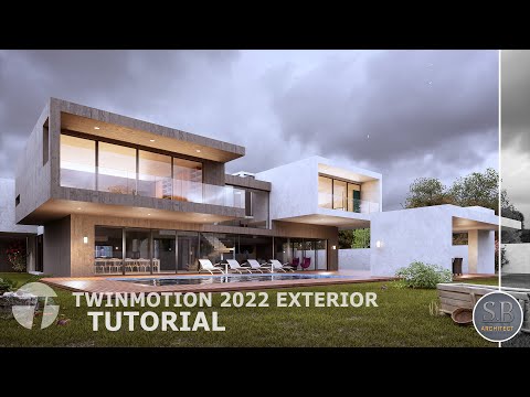 TWINMOTION 2022 - Exterior Render Remake [ Path Tracing ] Tutorial - Step By Step - YouTube