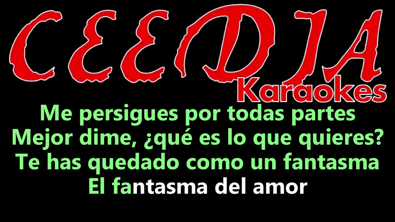 El Fantasma Del Amor Efren David Karaoke Premium - YouTube