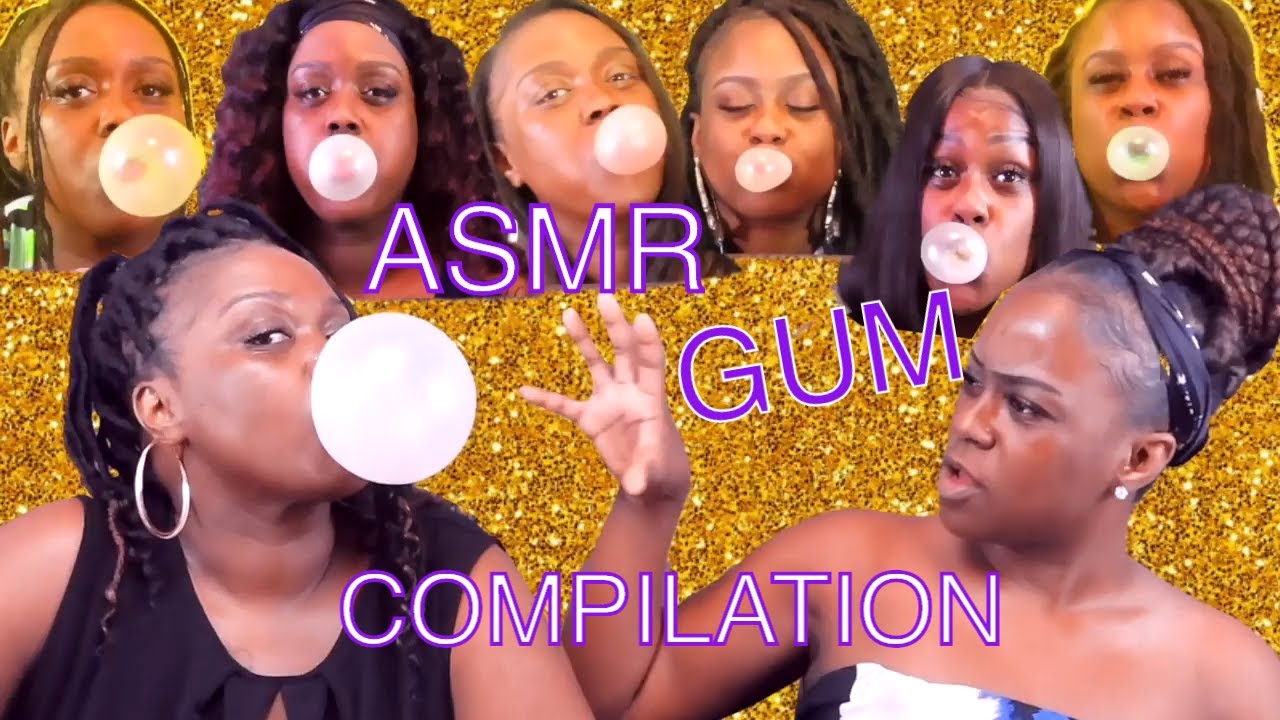 ASMR GUM COMPILATION - PART 2 LOTS OF GUM SOUNDS - YouTube