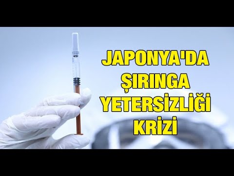 Japonya'da şırınga yetersizliği krizi