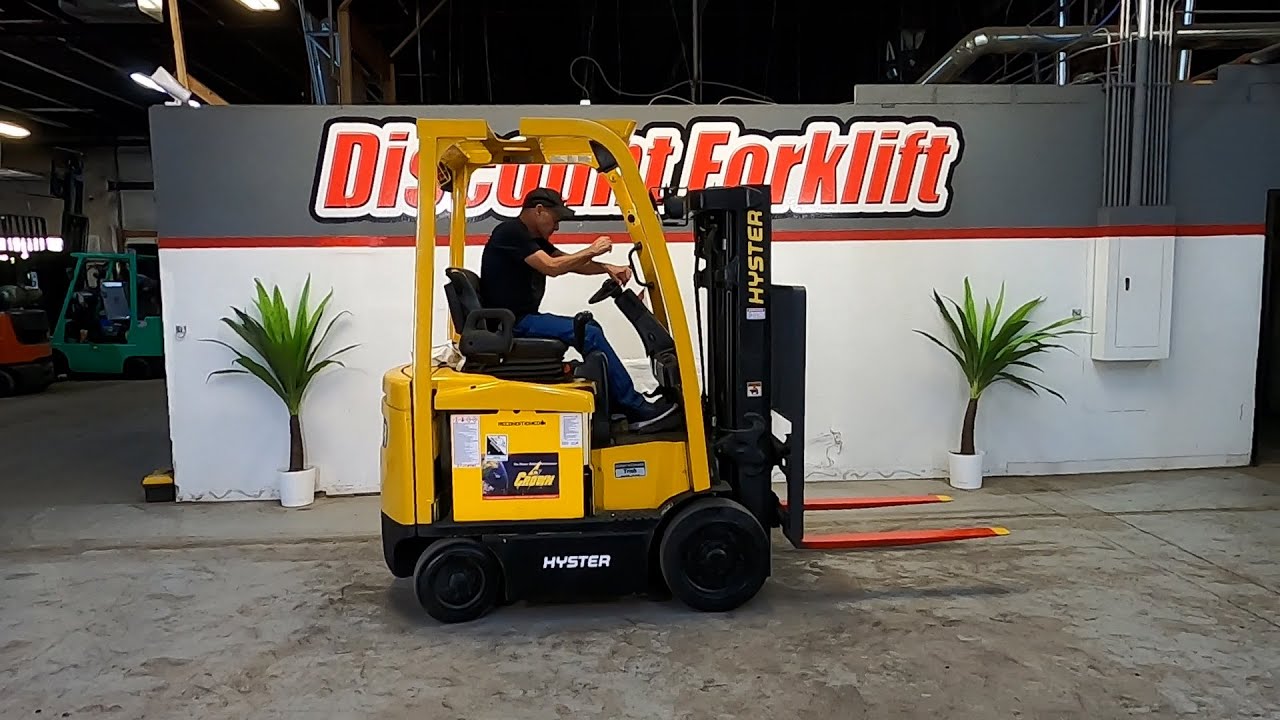 HYSTER E50XN 5,000 lb Electric #794M - Forklift for Sale - YouTube