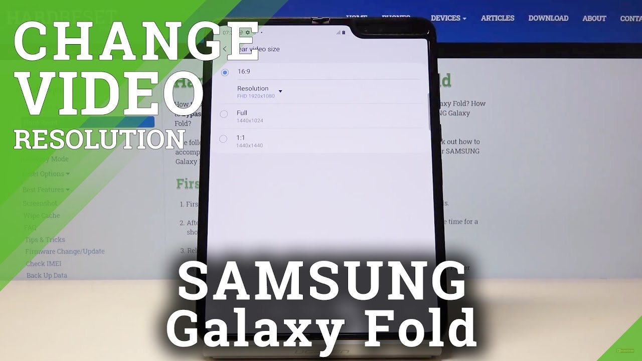 How to Change Video Resolution in Samsung Galaxy Fold – Switch Video ...
