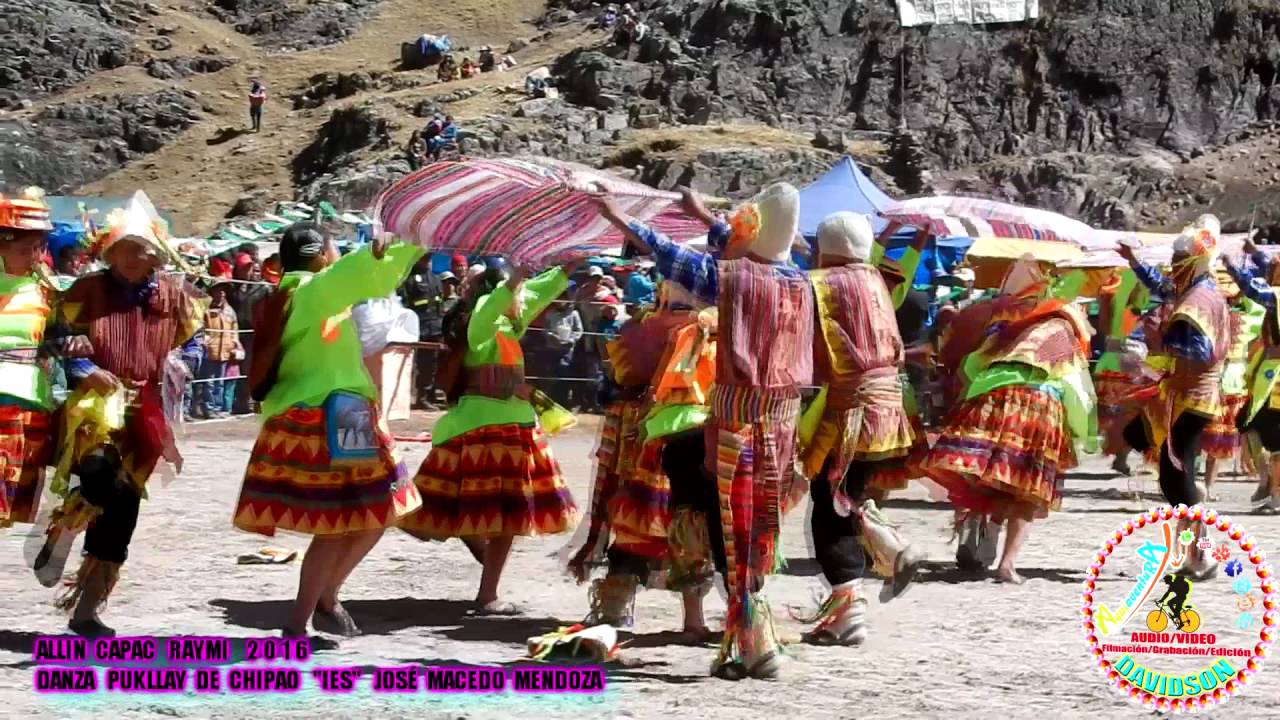 Allin capac Raymi 2016 Danza Pukllay de Chipao ''I.E.S'' José Macedo ...