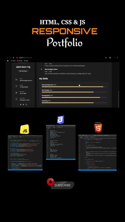 responsive #portfolio #webdesign #webdevelopment #responsivewebdesign #html #css #javascript ...