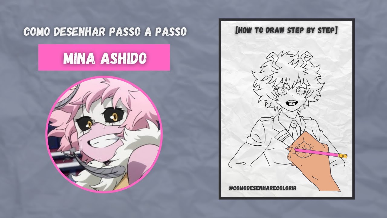 Como Desenhar Passo a Passo Mina Ashido [How to Draw Step by Step ...