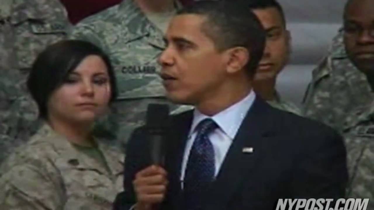 Obama Visits Troops in Iraq - New York Post - YouTube