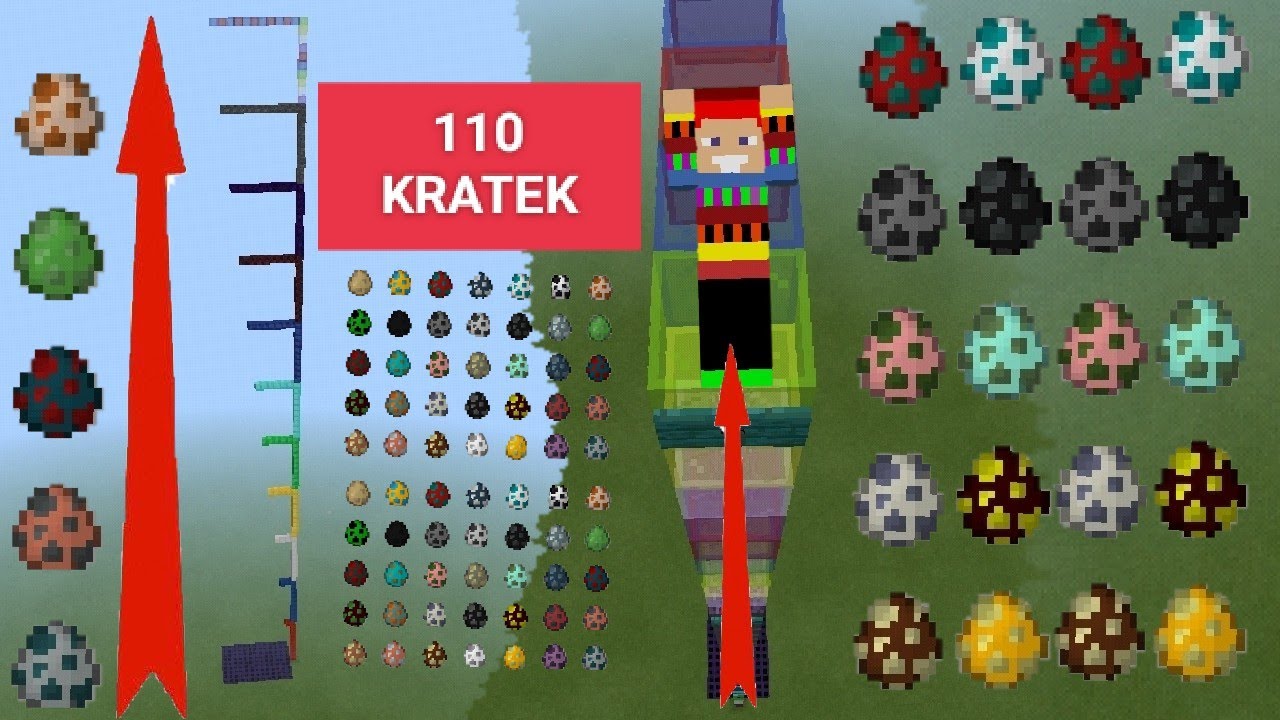 CZY MOBY PRZEŻYJĄ Z WYSOKOŚCI 110 KRATEK W MINECRAFT - YouTube