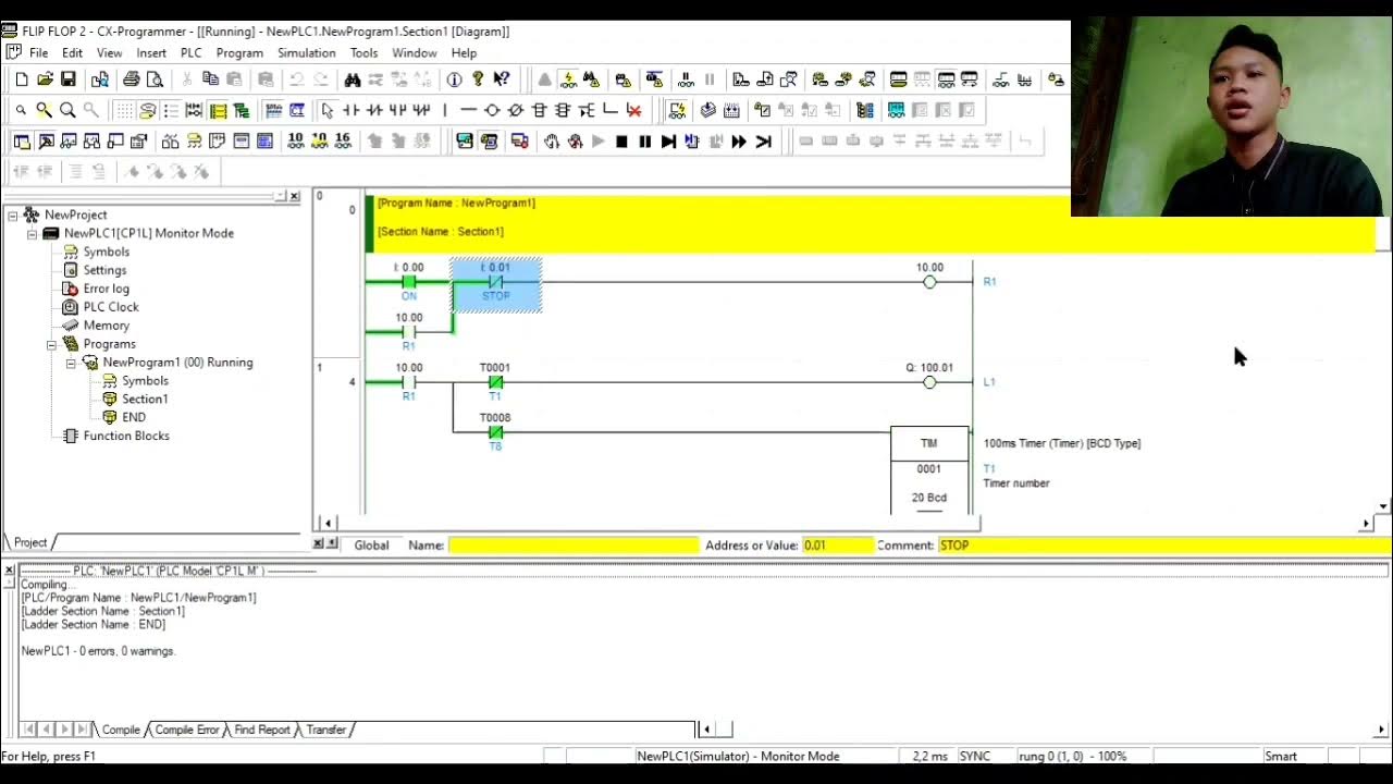 Menginterpretasikan CX-Programmer dan CX-Designer | Sobri Miftahus Sururi | Rangkaian Flip-Flop ...