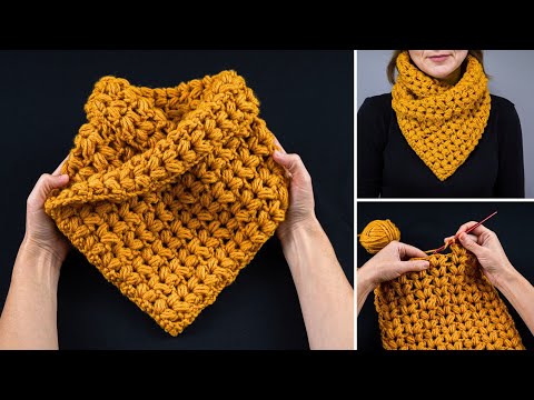 How to crochet a snood quickly and easily!