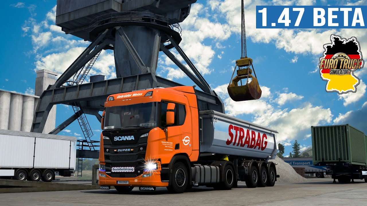 ETS2 1.47 Germany Rework Nürnberg ★ Binnenhafen + Baustelle [2367] EURO TRUCK SIMULATOR 2 - YouTube