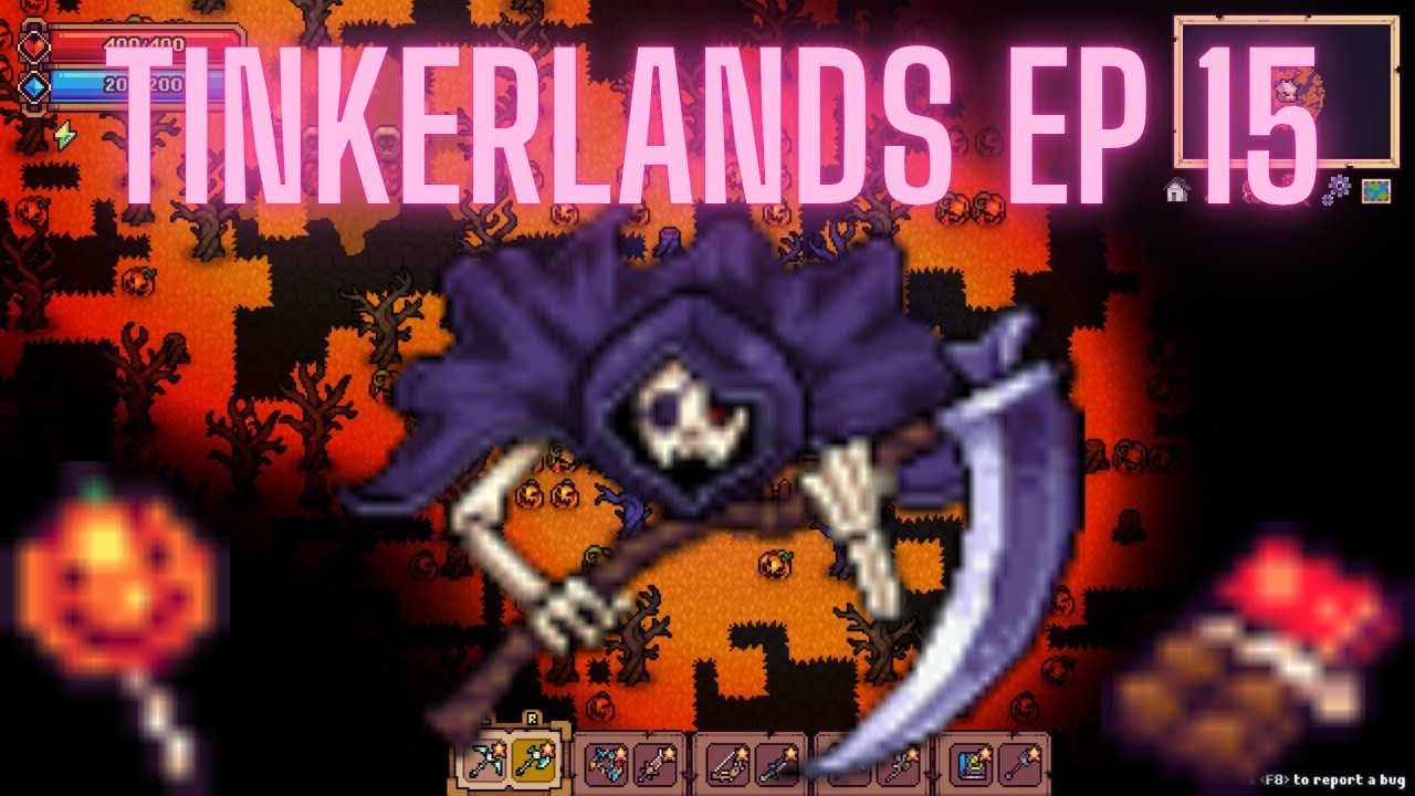 Exploring the Pumpkin Caves and Fighting the Grim Reaper in Tinkerlands ...