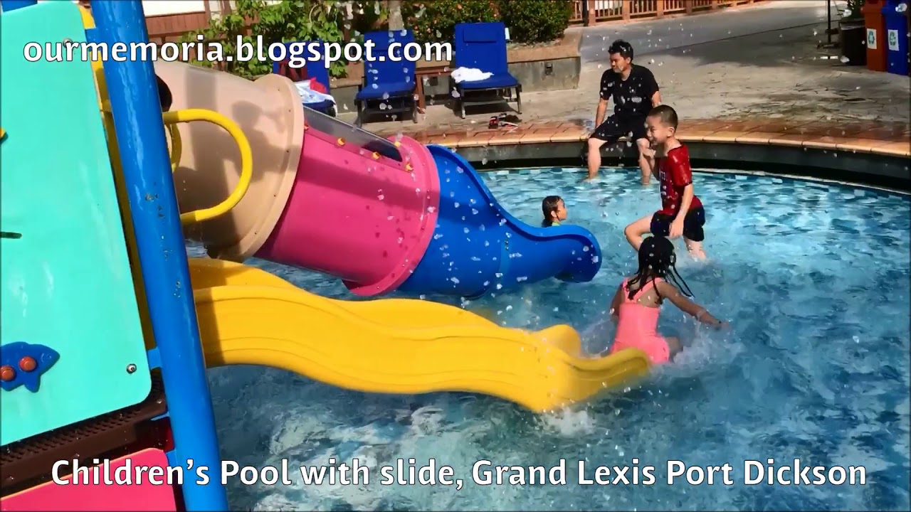 Children’s pool with slide at Grand Lexis PD - YouTube
