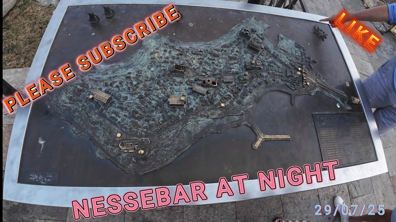 NESSEBAR AT NIGHT BULGARIA HOT HOT DAY - YouTube