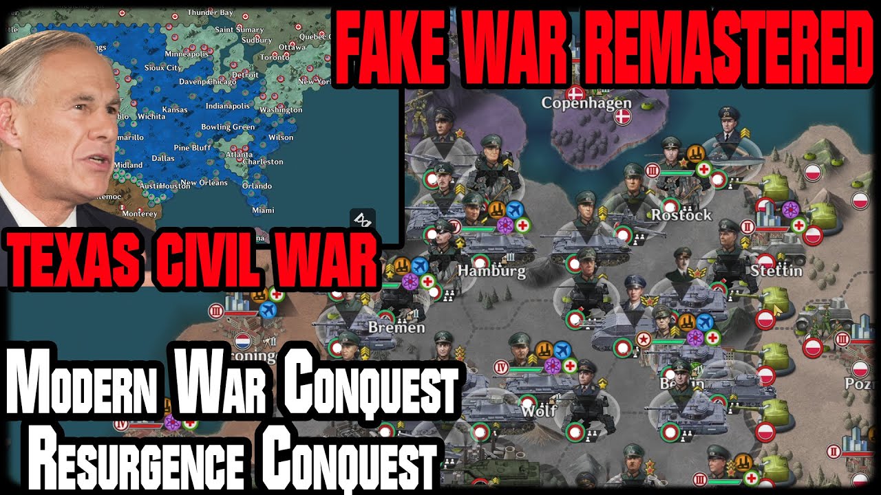 TEXAS VS US CIVIL WAR, 2 NEW CONQUESTS! Fake War Mod Re. Update - YouTube