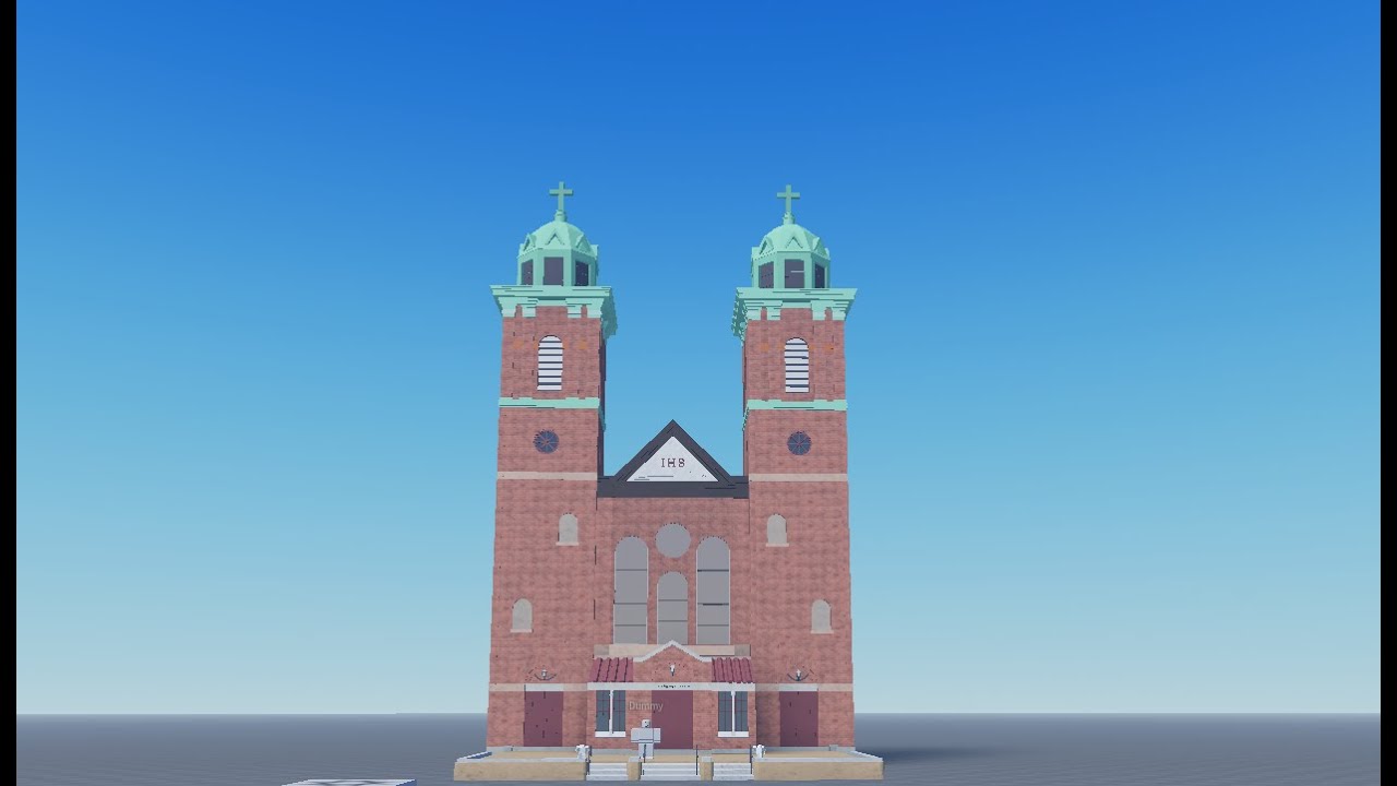 How to Build a Church in Roblox Studio (Building St. Agnes) | LIVE ...