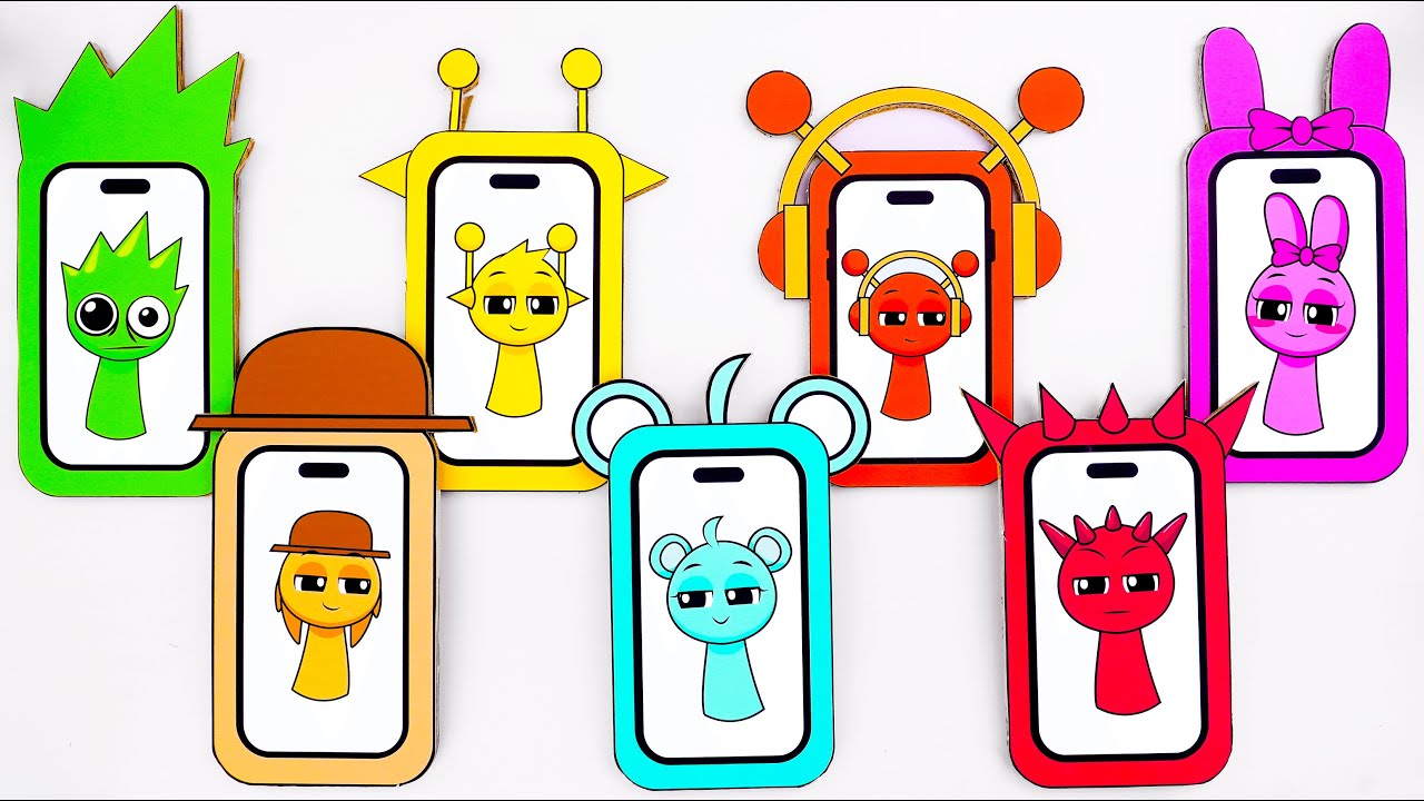Paper DIY💖 Cute Unboxing iPhone INCREDIBOX Blind Box How to make Mr ...