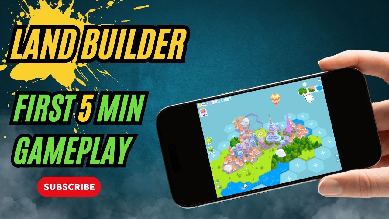 Land Builder 🌍 First 5 Minutes Gameplay (No Commentary) | Relaxing Hex ...
