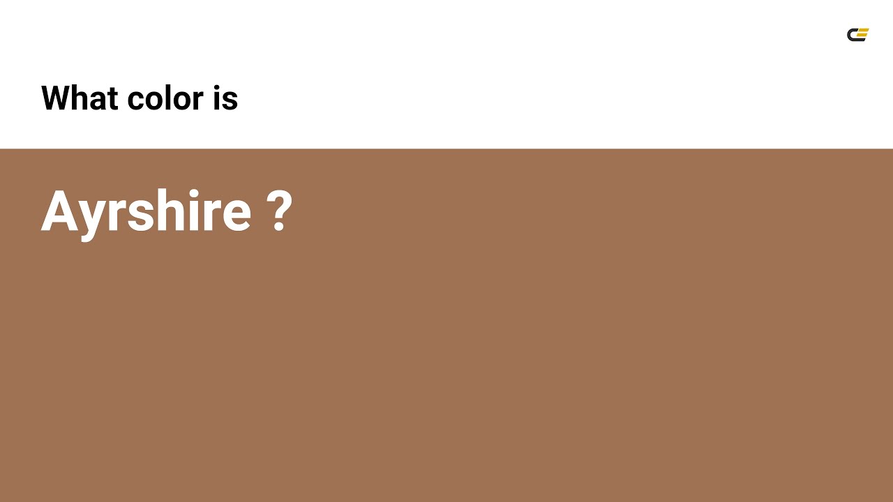 Ayrshire color #a07254 hex color - Brown color - Cool color a07254 ...