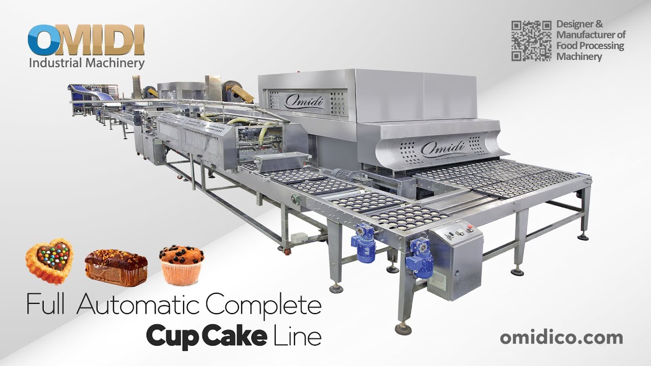 Full Automatic Complete Cup Cake Production Line - YouTube