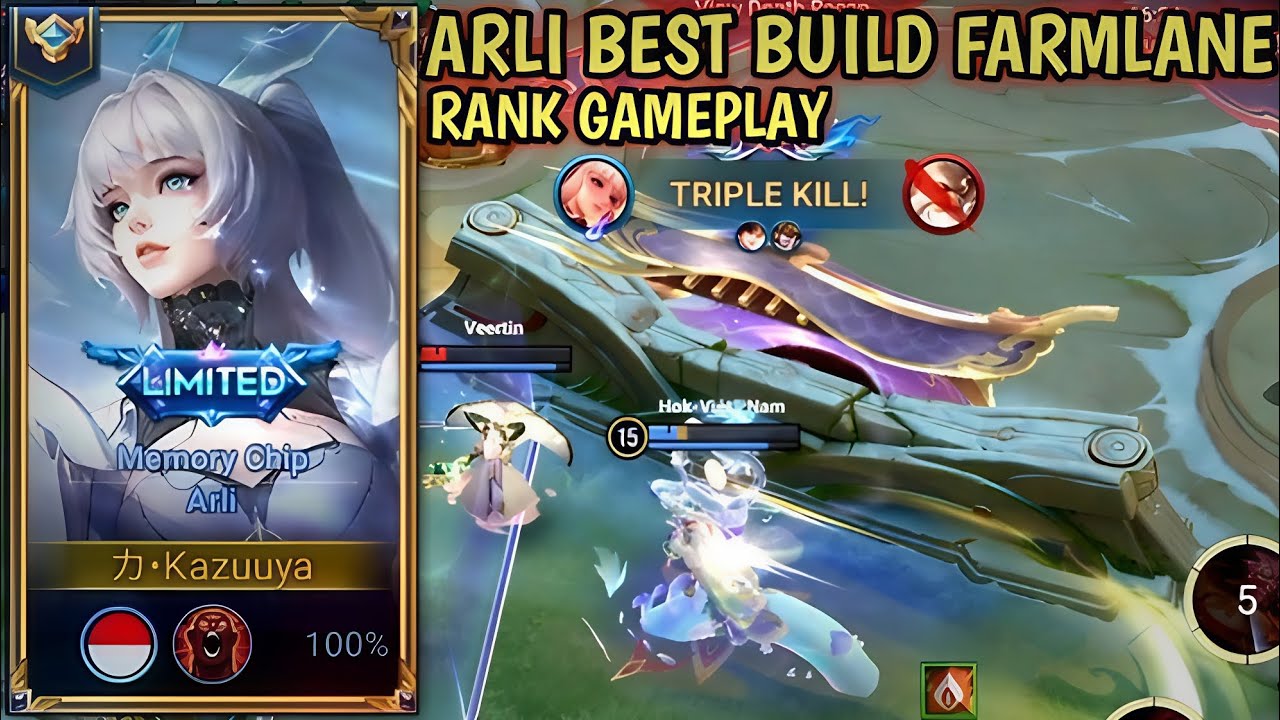 Honor Of Kings Arli FarmLane Gameplay | Best Build Arli - YouTube