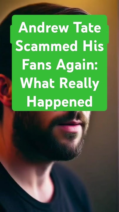 Andrew Tate Scammed His Fans Again: What Really Happened #cryptocurrency #memecoins - YouTube
