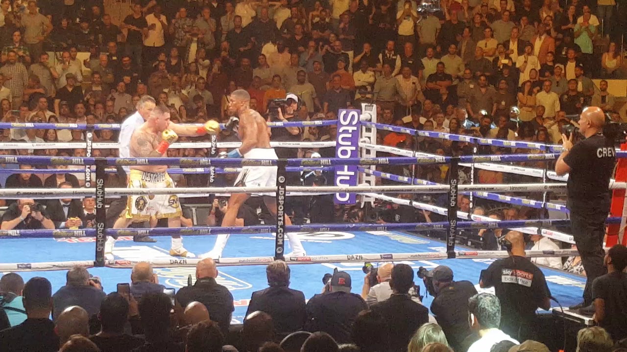 Anthony Joshua vs Andy Ruiz - Round 7 Knockdown 2 06/01/19 - YouTube