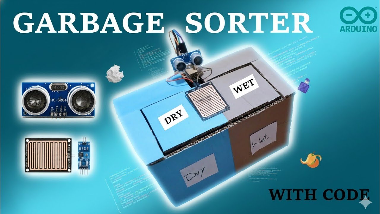 How to make a Dustbin 🗑 || Automatic garbage sorter || Arduino uno ...