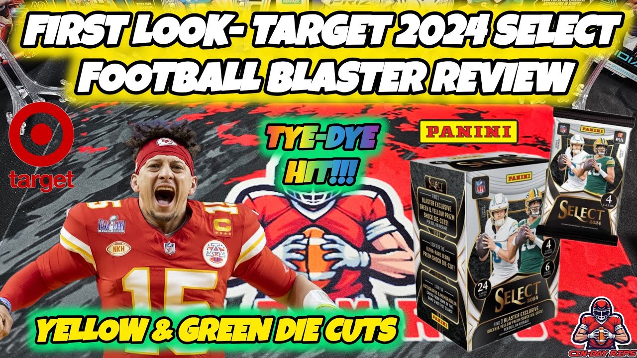 FIRST LOOK! 2024 TARGET SELECT FOOTBALL BLASTER REVIEW! HUGE QB HITS ...