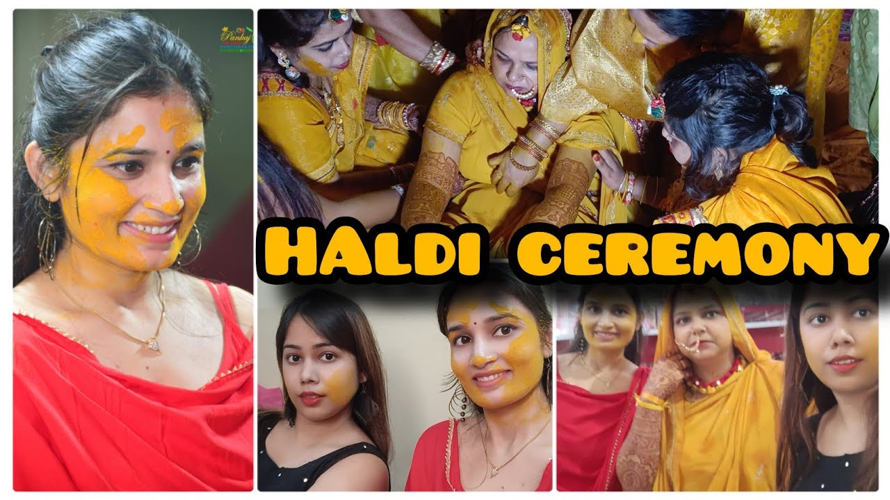 Haldi Ceremony Vlog😊 Haldi Rasam || Indian wedding vlog - YouTube