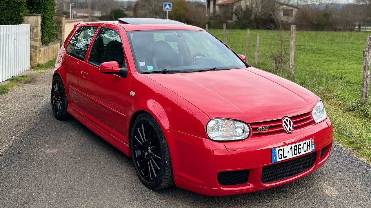 Présentation de ma GOLF 4 R32 tornado red 3.2 V6 241 cv - YouTube
