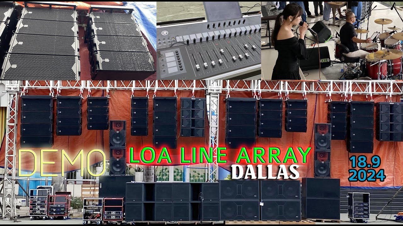 Demo Loa Line Array DALLAS - YouTube