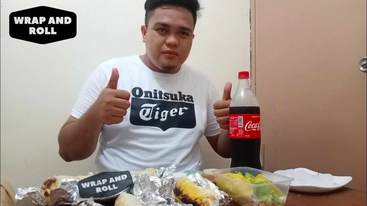 SHAWARMA, TACO, BURRITO WRAP AND ROLL MUKBANG | Elvis Rock Cabillar ...