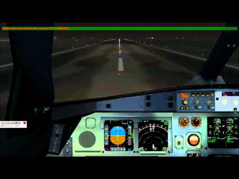 Soekarno-Hatta (WIII) ILS Runway 25R FSX - YouTube