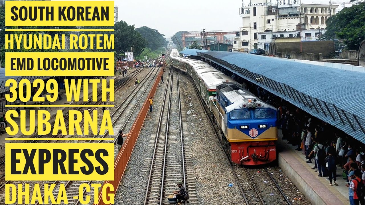 South Korean Ultimate Boss Emd locomotive 3029 Pulled with Subarna Exp ...