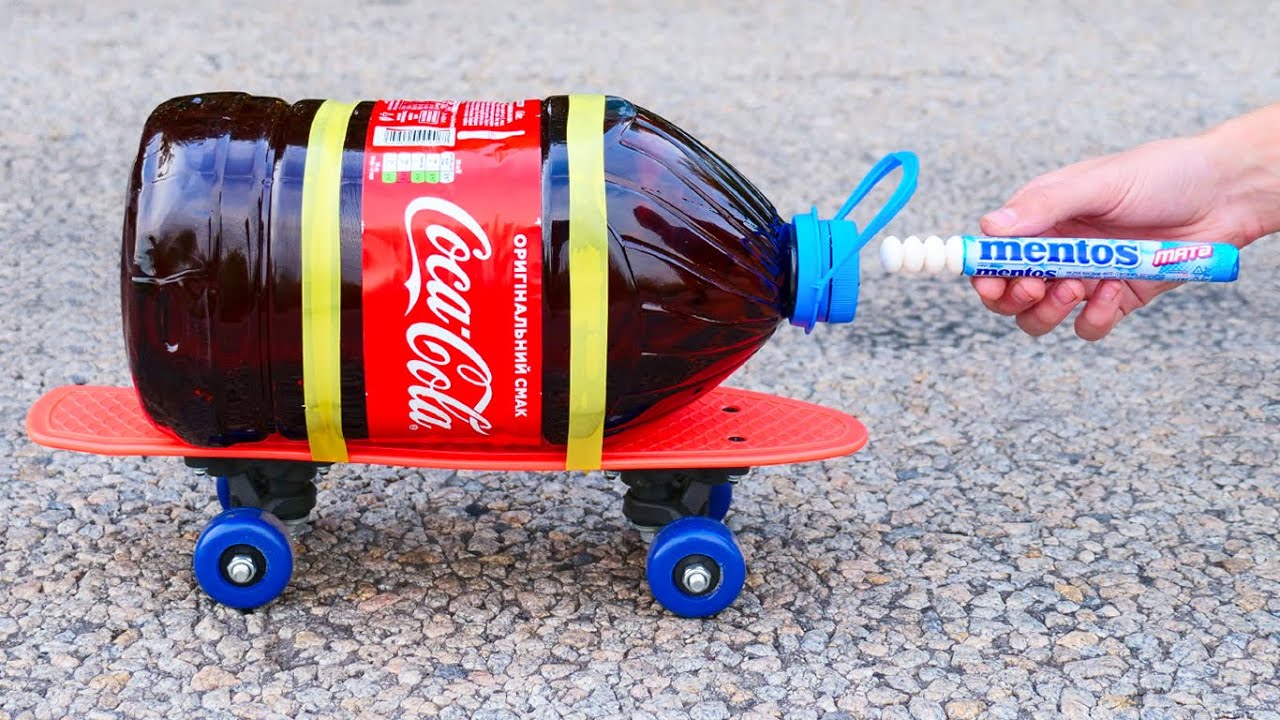 Experiment: Coca-Cola Rocket vs Mentos - YouTube