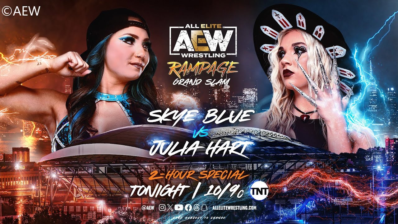 Skye Blue vs Julia Hart / Singles Match / AEW Rampage #111 Grand Slam ...