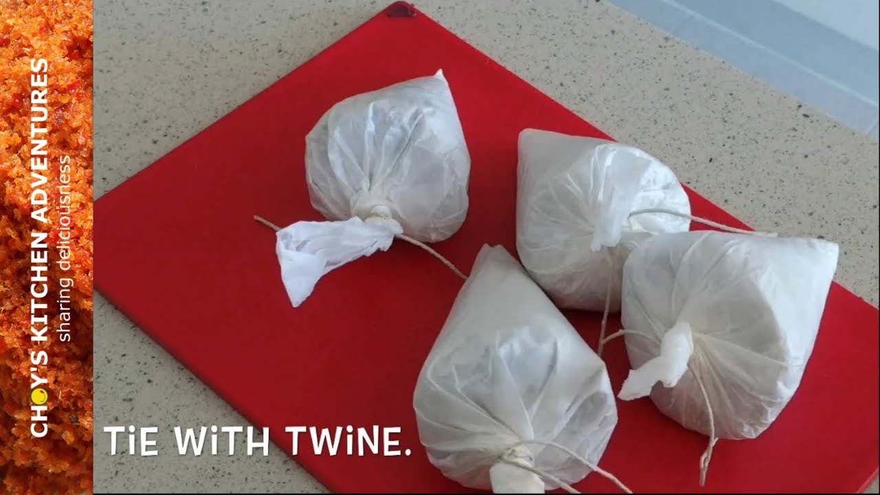 Bak Chang (Glutinous Rice Dumpling) - using baking paper to wrap ⭐️⭐️⭐️ ...