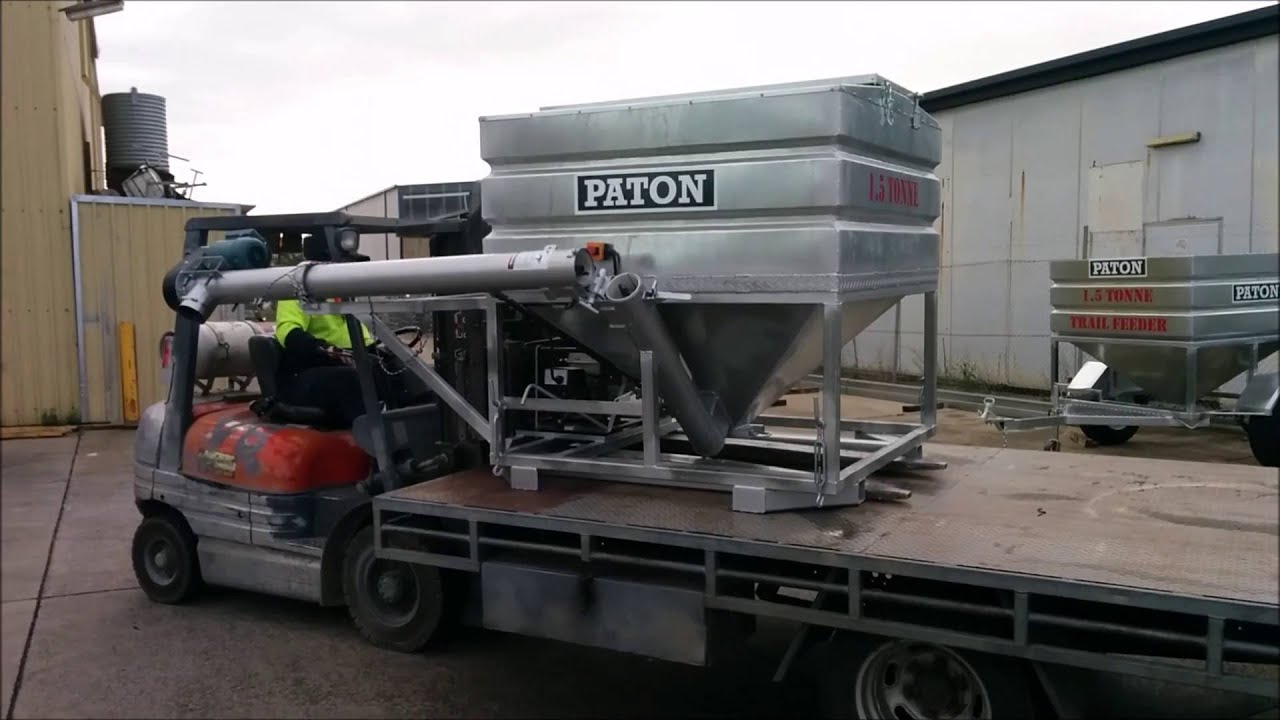 Paton Livestock - Ute Mounted Feed Out Bin - YouTube