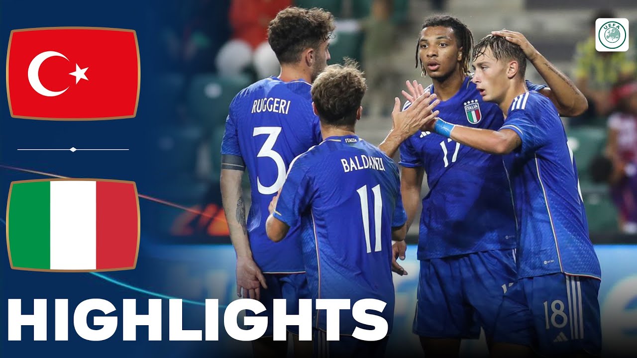 Italy vs Turkey | What a Goal From Marco Nasti | Highlights | U21 Euro ...
