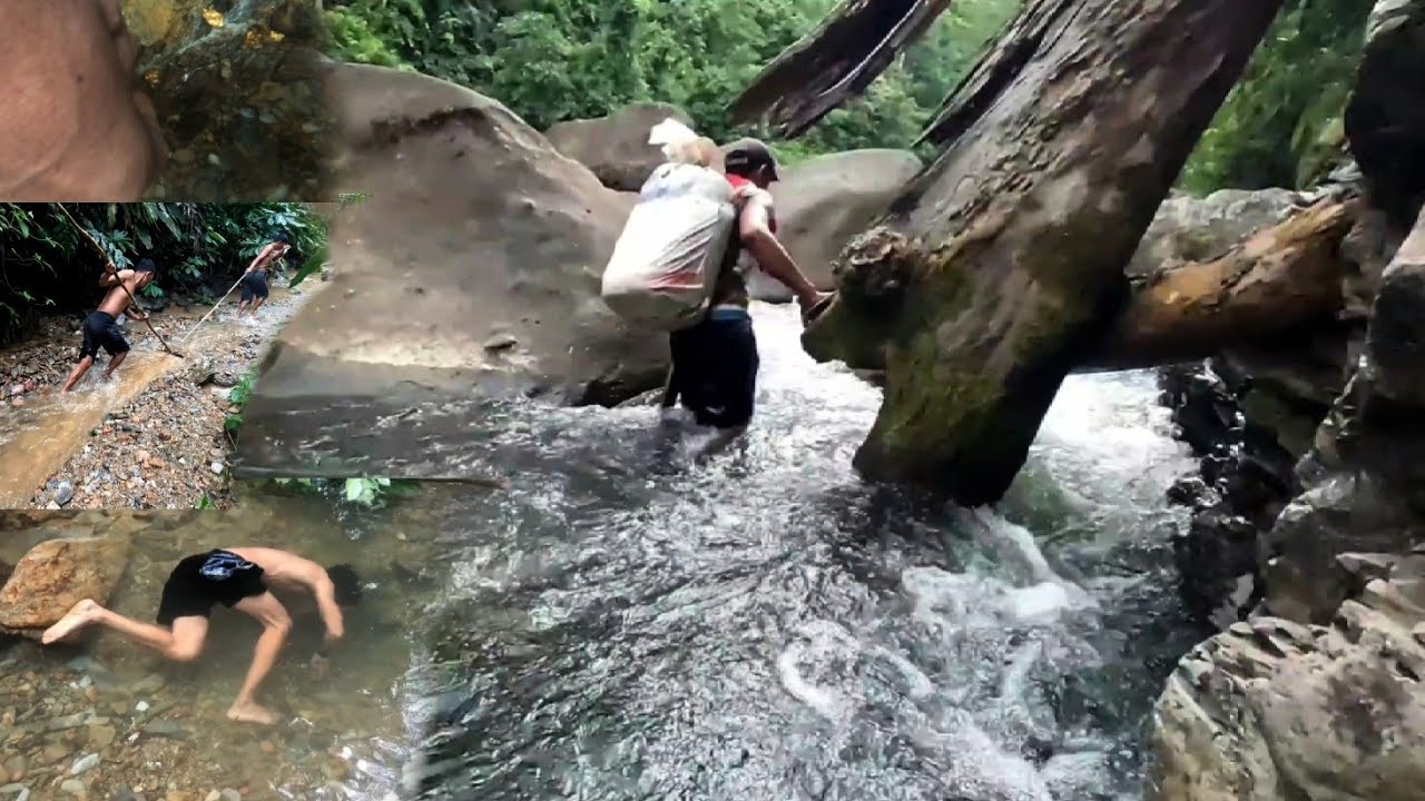 gold digger journey to the location of gold | overnight upstream of the ...