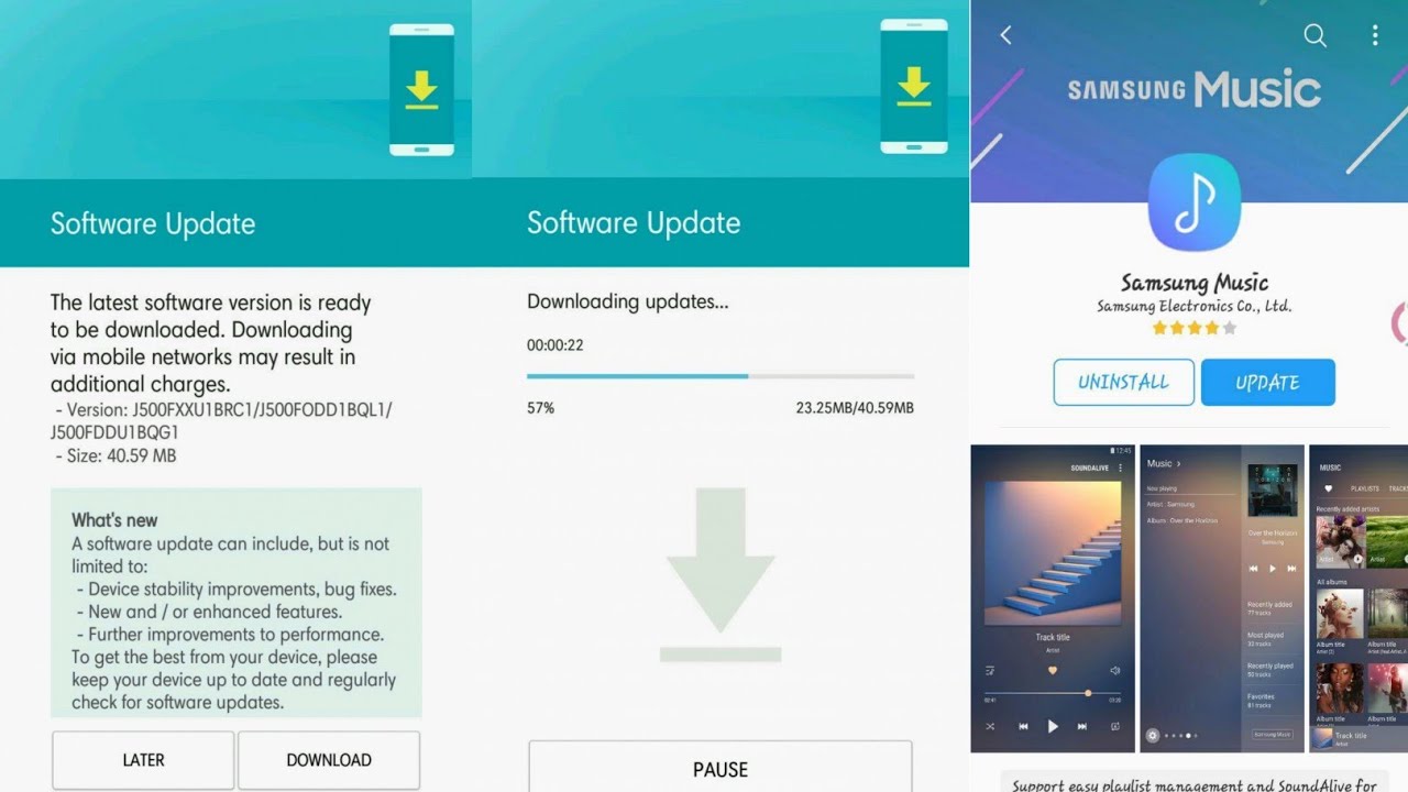 Samsung phones got the New FOTA update - YouTube
