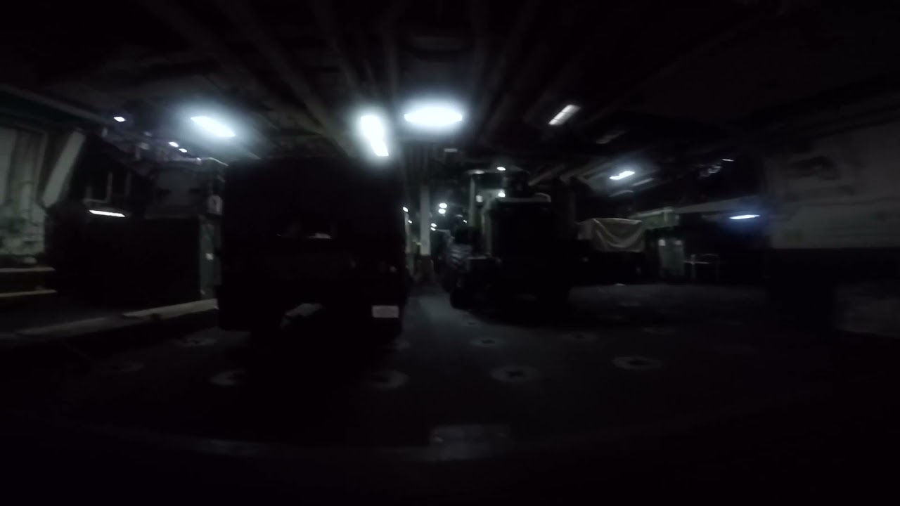 US NAVY LHD WELL DECK AND HANGER BAY - YouTube