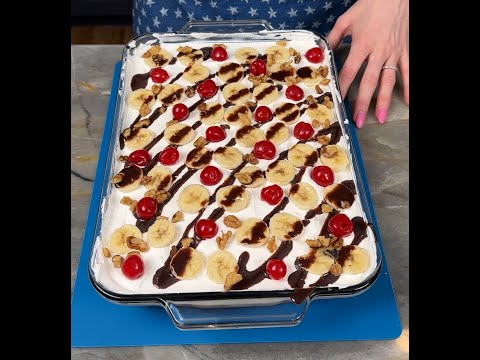 No bake banana split delight!